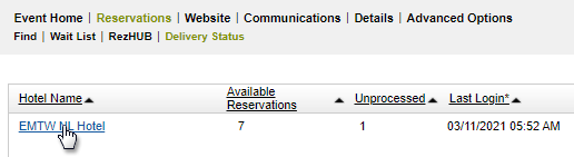 Using the RezHUB RoomList Download Wizard