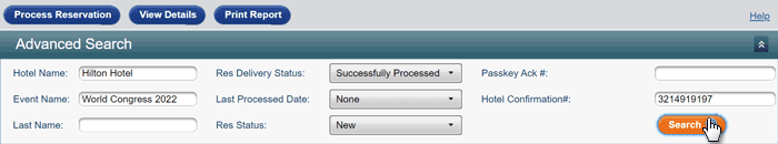 Processing Reservations for Hilton Hotels