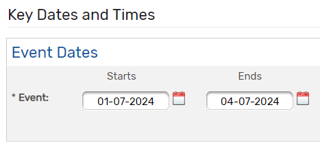 Key Dates and Times in Passkey Events