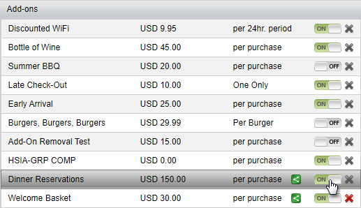 Managing Add-ons in Passkey Events
