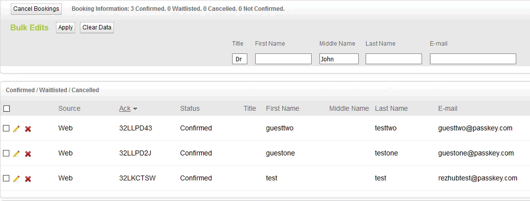 Using the Multi-Room Booking Tool