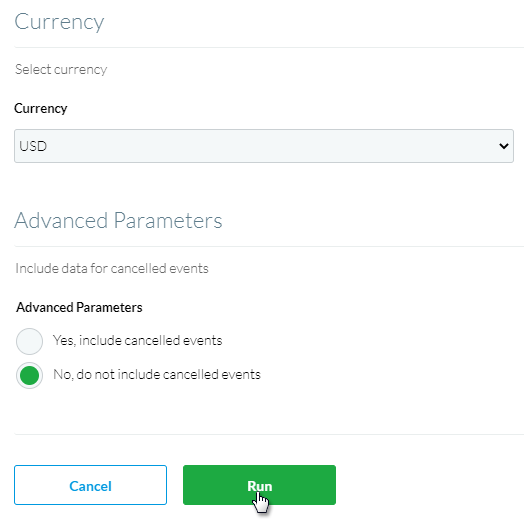 Running the Account Usage Overview Report