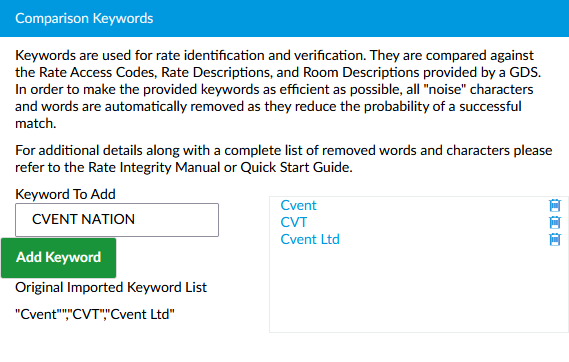 Creating a New Rate Audit