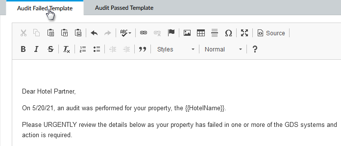 Creating Rate Audit Notifications