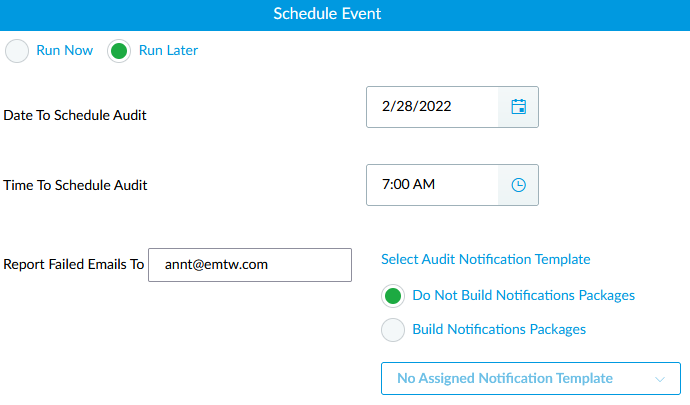 Creating a Rate Availability Audit