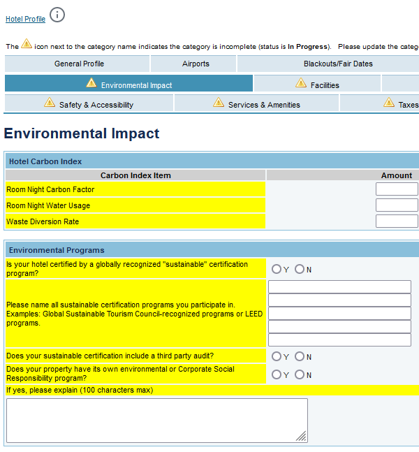Manually Updating Your Property Profile in Transient