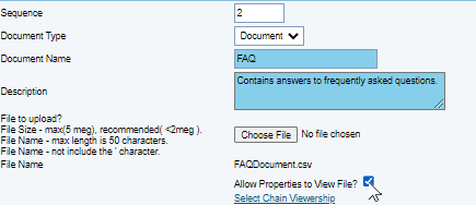 Managing Transient Chain Documents