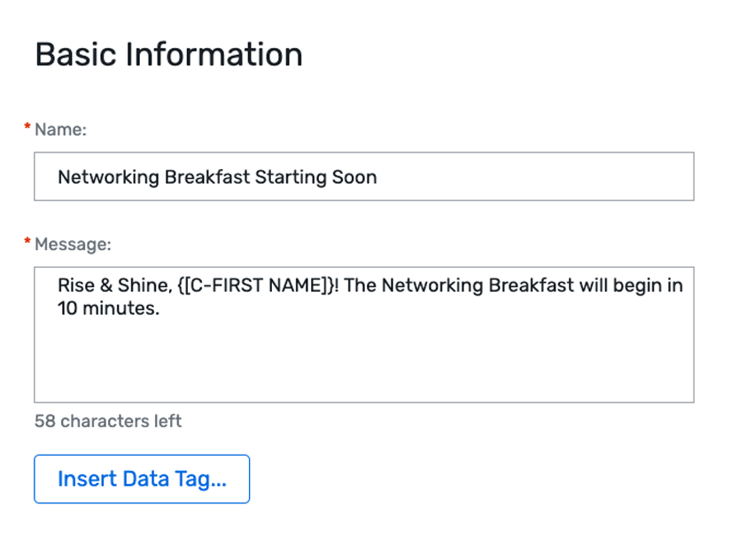 Managing Notifications for Attendee Hub