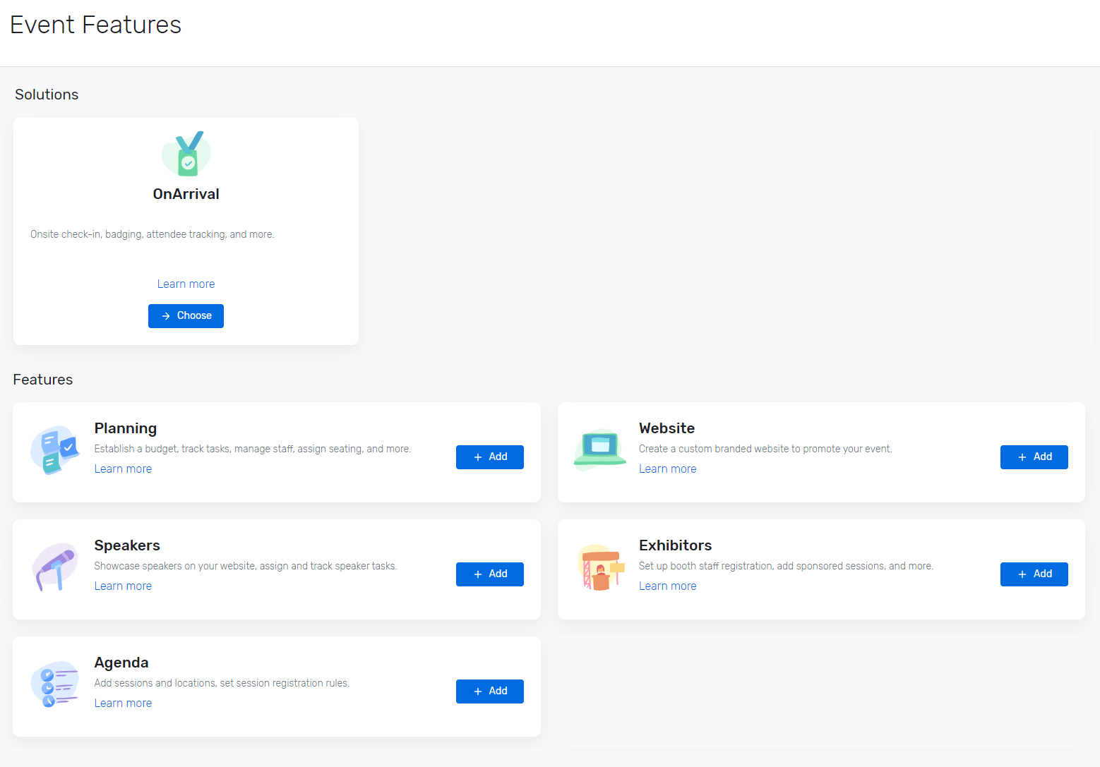 Creating an Onsite Event