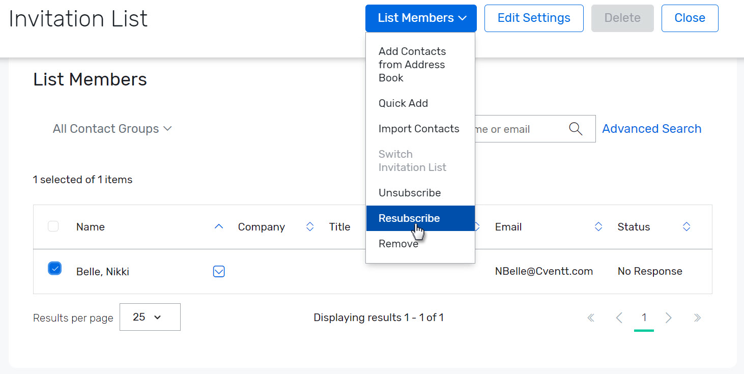 Managing Email Subscriptions