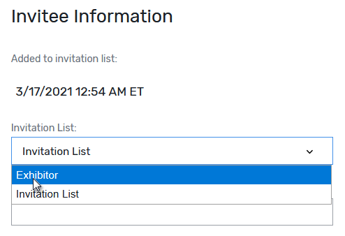 Changing an Invitee's Invitation List