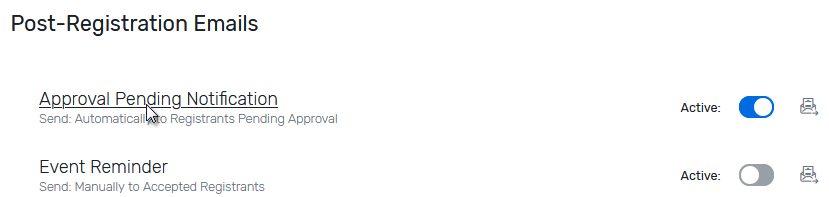 Setting Up Registration Approval