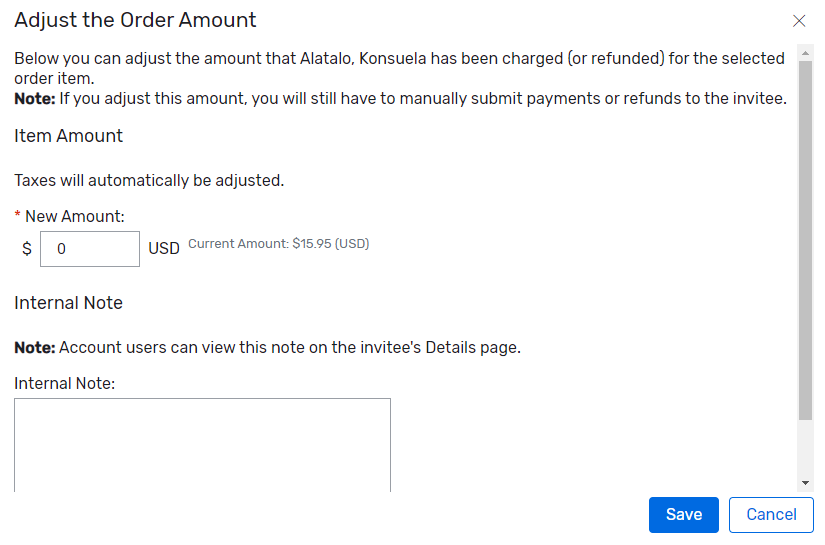 Refunding a Transaction