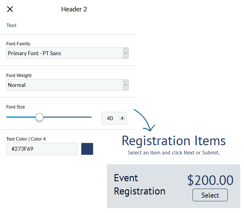 Flex Event's Widget Applied Style