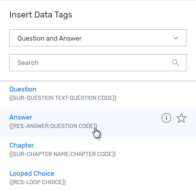 Adding Question Responses to Emails, Pages, Questions