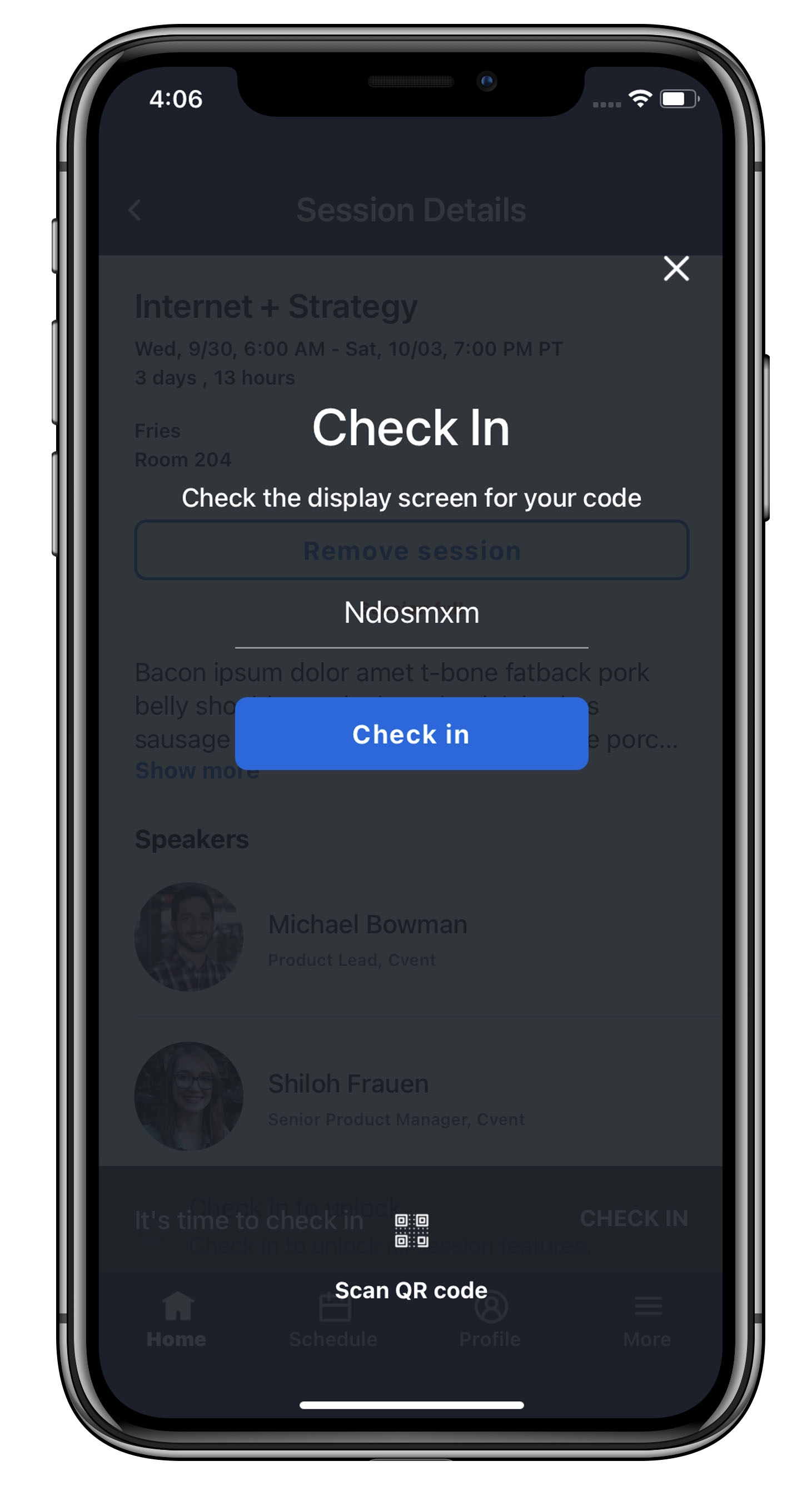 Configuring Session Check-In for Your Event App