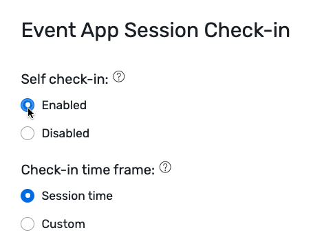 Configuring Session Check-In for Your Event App
