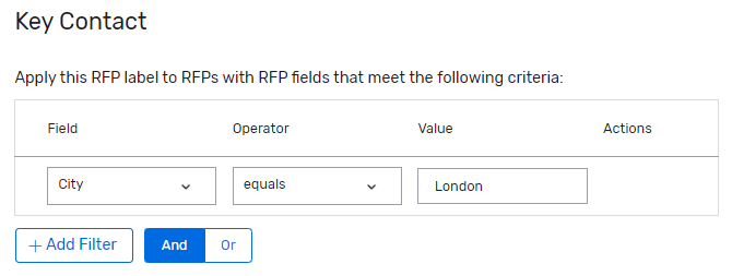 Creating RFP Labels