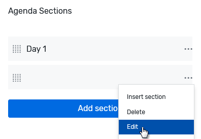 Setting Up the Agenda at a Glance Widget