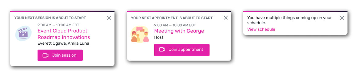 Attendee Hub Notifications Overview
