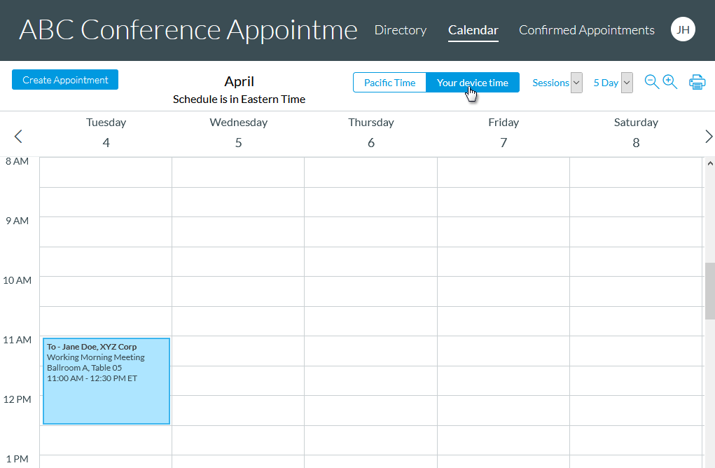 Using the Appointment Scheduler to Book Appointments