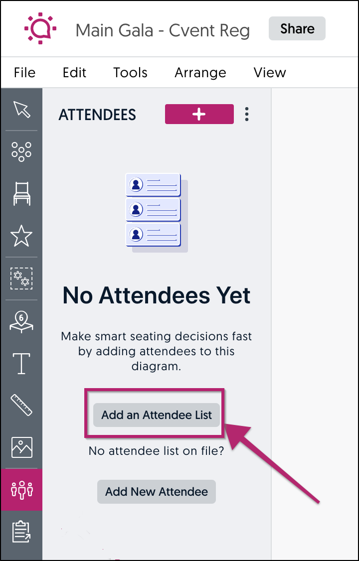 Integrating Event Diagramming with your Attendee List in Event Management