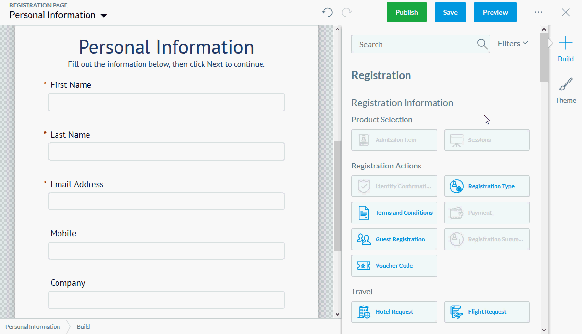 Allowing Invitees to Select Their Own Registration Type