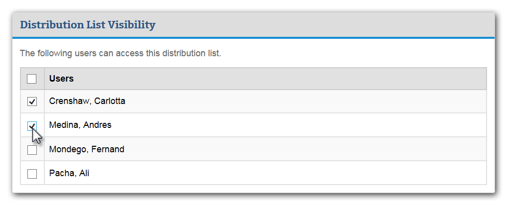 Creating Distribution Lists