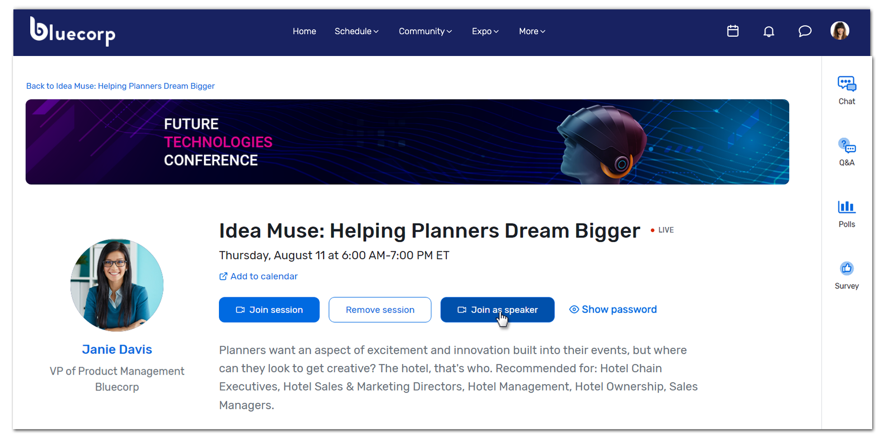 Preparing to Speak at a Virtual Session