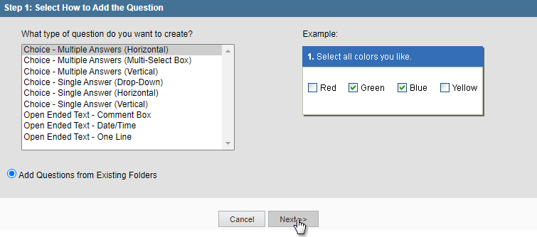 Storing RFP Questions for Personal Use