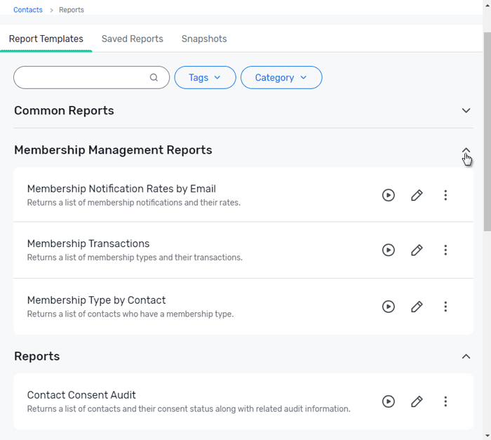 Reporting on Your Contacts
