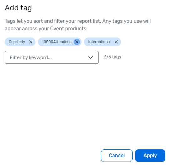 Creating and Assigning Tags to Reports