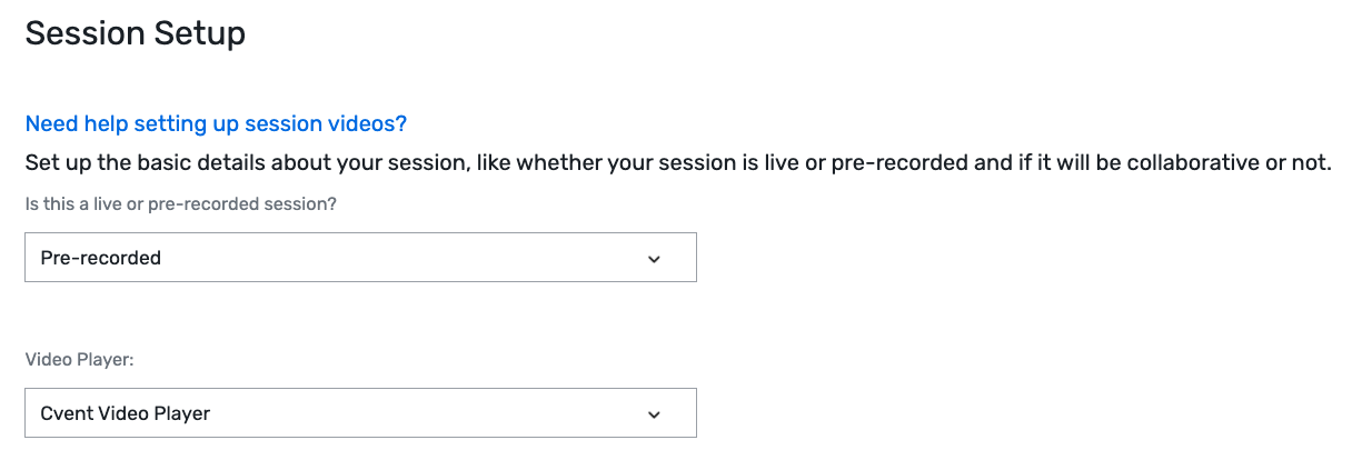 Setting Up Virtual Sessions for the Attendee Hub Website