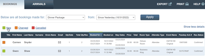 Generating the Add-Ons Report in Passkey