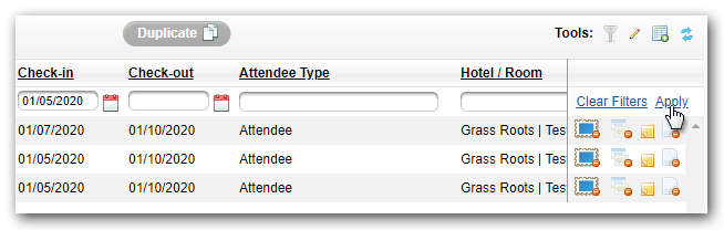 Processing Passkey Room Lists
