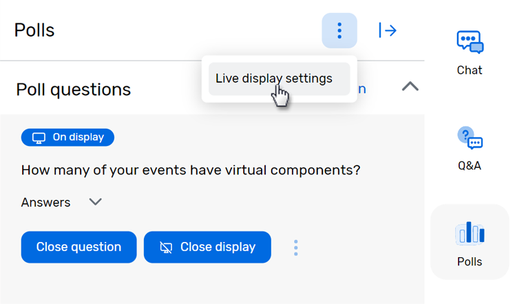 Using Live Display