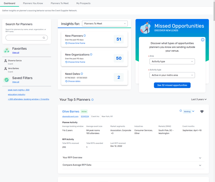 Reviewing the Planner Navigator Dashboard