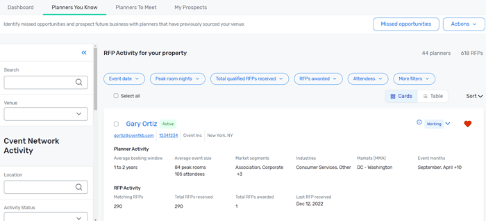 Reviewing the Planner Navigator Dashboard