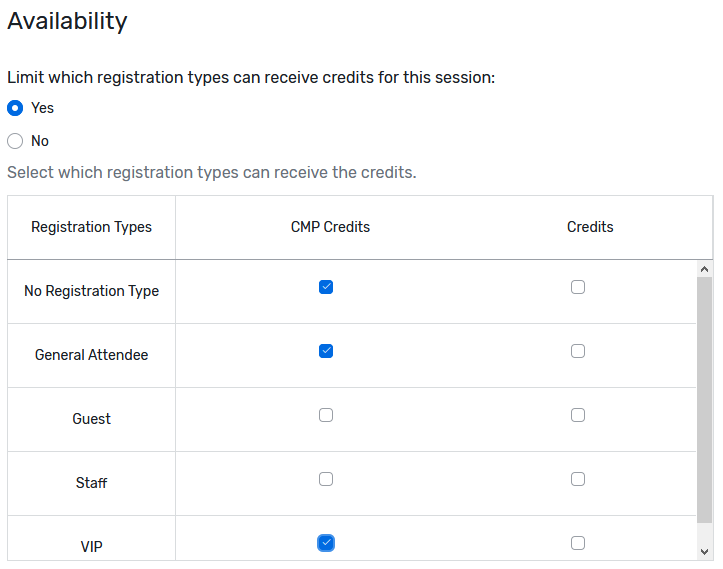 Using Event Credits