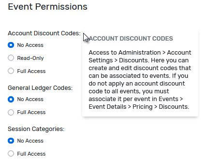 Managing Event Users and User Roles