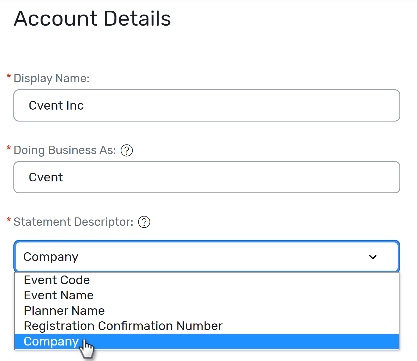 Setting Up Your Cvent Payments Account