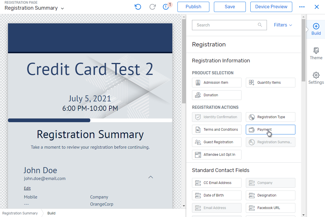 Testing Your CPS and Cvent Payments Merchant Account