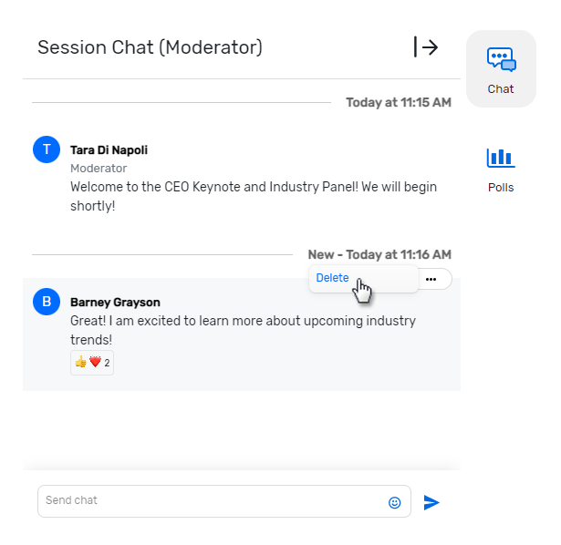 Enabling Session Chat for Your Attendee Hub Website