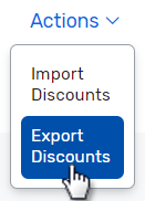 Importing and Exporting Discount Codes