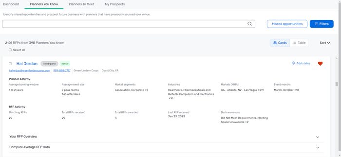 Reviewing the Planner Navigator Dashboard