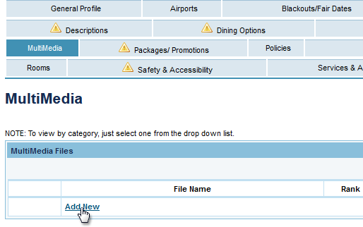 Adding Images to Your Property's Transient Profile
