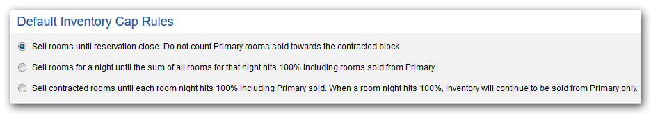 Managing Inventory Cap Rules in Passkey