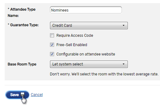 Managing Passkey Attendee Types at the Library Level