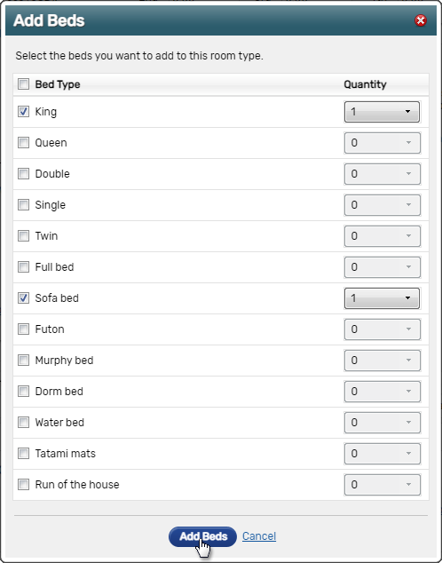 Managing Room Types at the Library Level