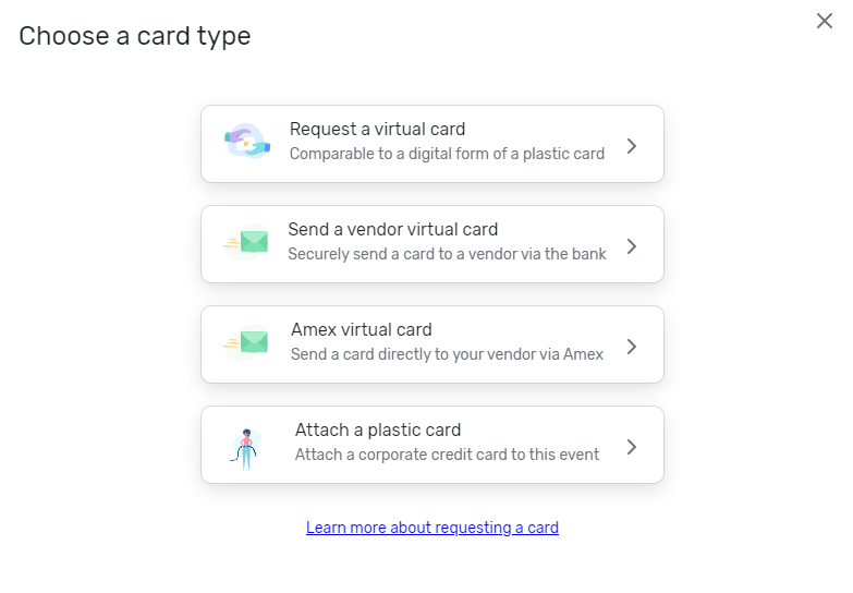 Requesting a Virtual Card